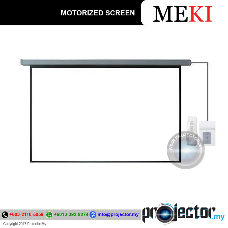 Meki EZ Motorized Projection Screen 90" X 120" (150"D)