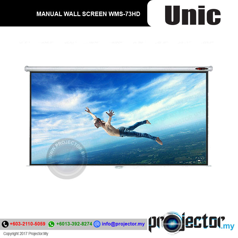 Unic Manual Wall Screen WMS-73HD (35.8" X 63.6")