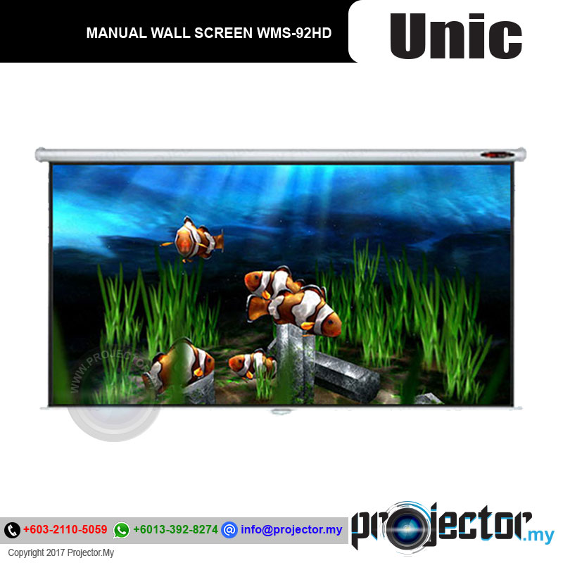 Unic Manual Wall Screen WMS-92HD (45.1" X 80.2”)