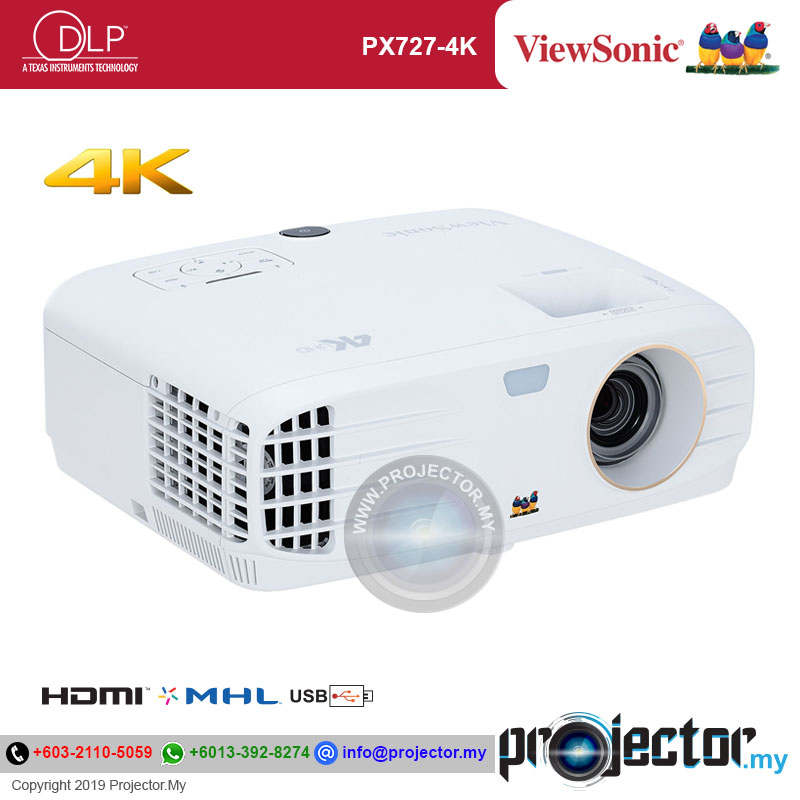 Viewsonic PX727-4K 2200 Lumens 4K Home Projector