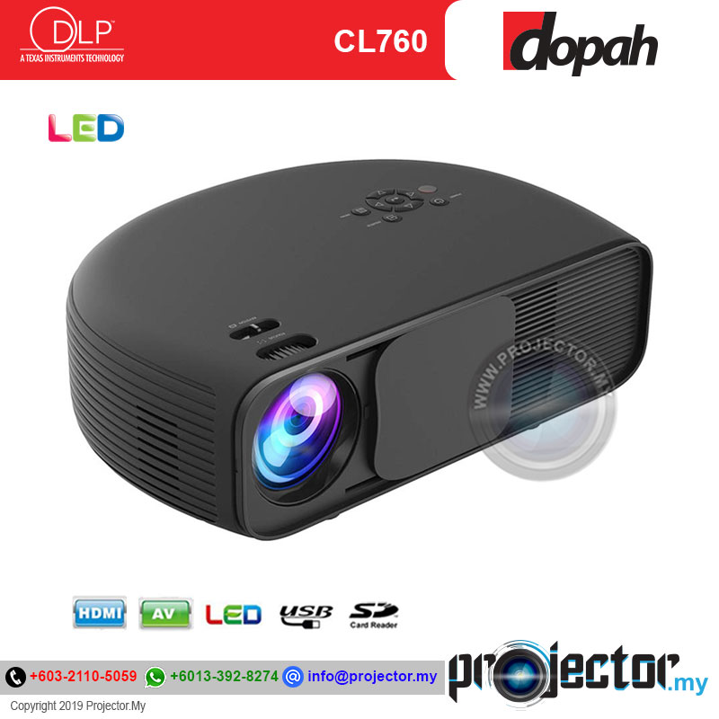 Dopah CL760 WXGA 3200 Lumens LED Projector
