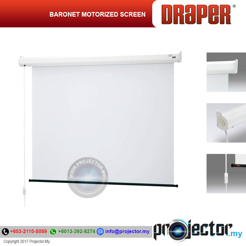 Draper Baronet 16-9 HDTV Format Motorized Screen