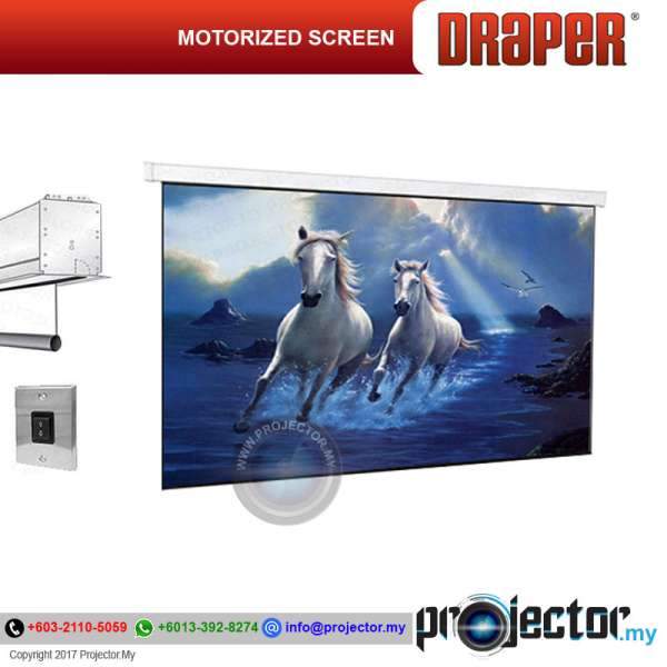 Draper Motorized Screen 16:9 HDTV 45.1" x 80.2”