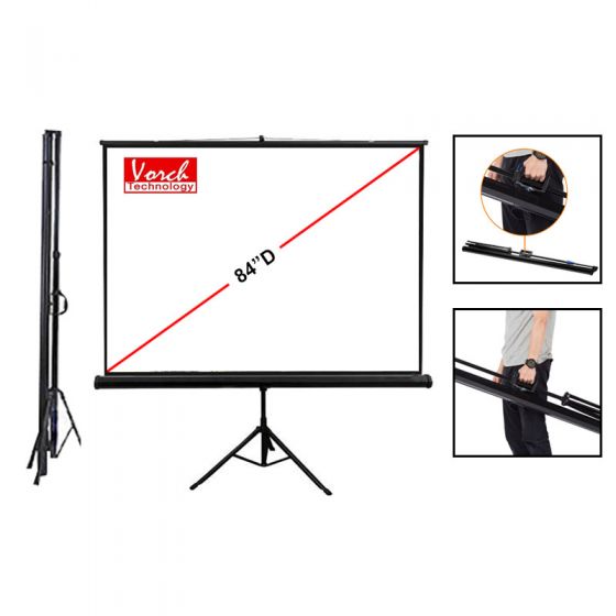 Vosch Tripod Screen 84"D (73.2" X 41.3") Matt White